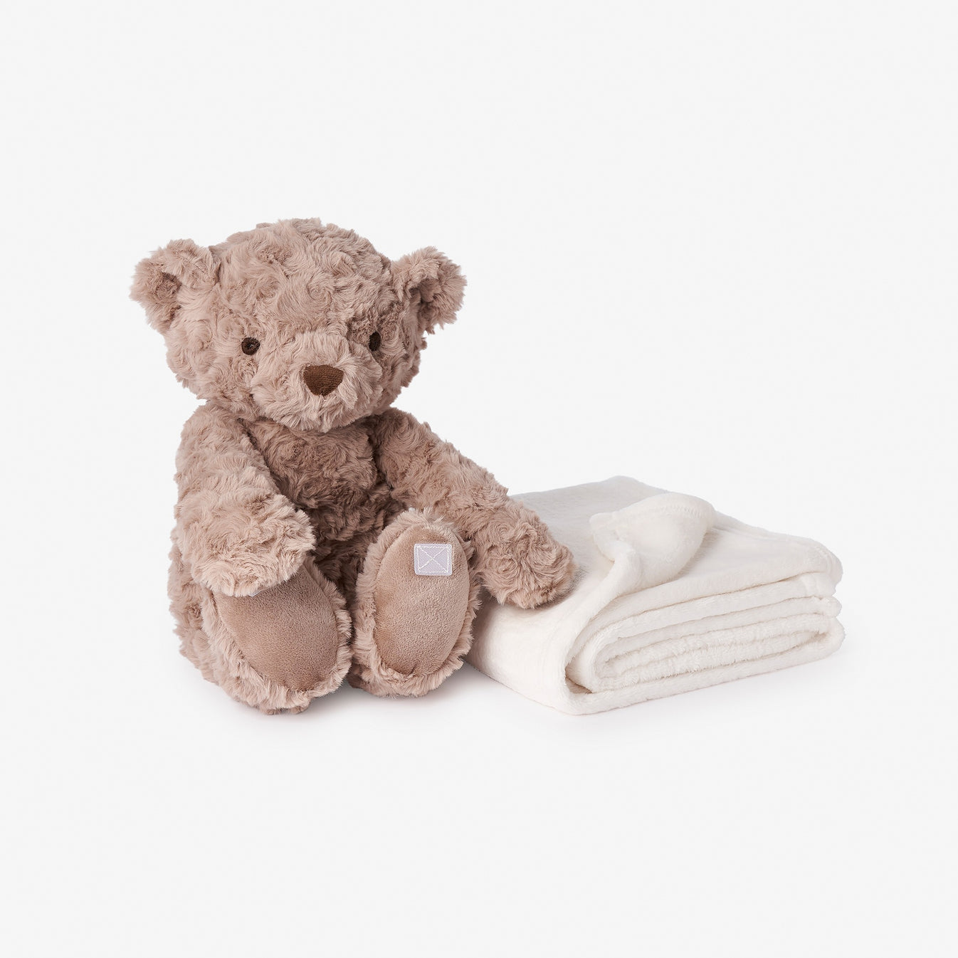 Bear Bedtime Huggie Plush Toy with Blanket – Elegant Baby