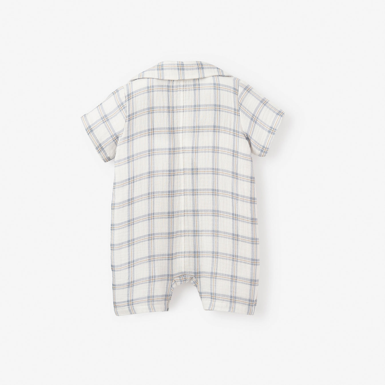 Plaid Organic Muslin Shortall – Elegant Baby