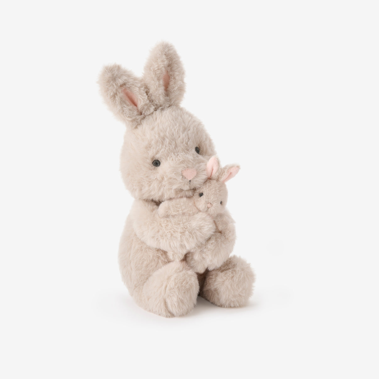 Mama + Baby Bunny Plush Toy Set – Elegant Baby
