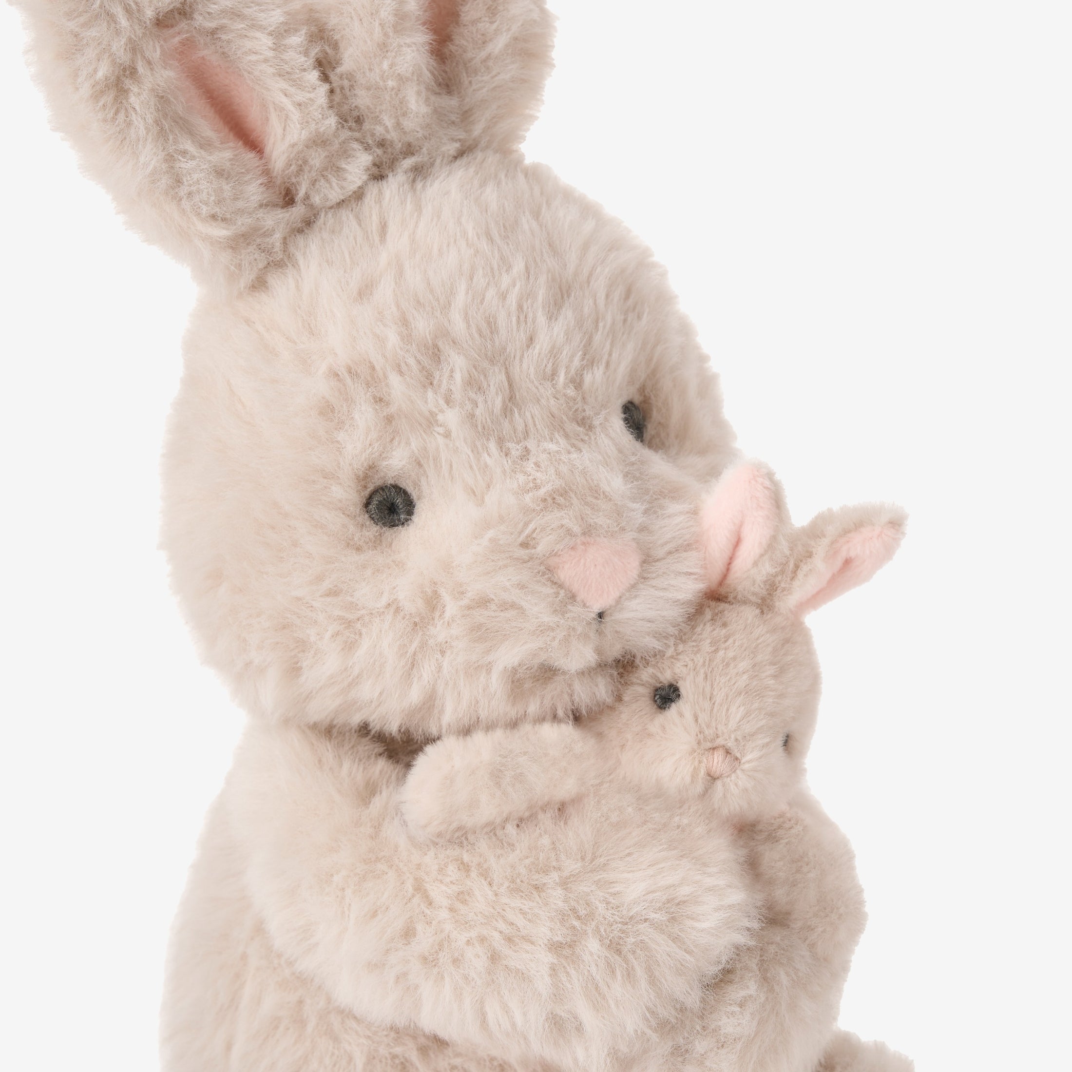 Mama + Baby Bunny Plush Toy Set – Elegant Baby