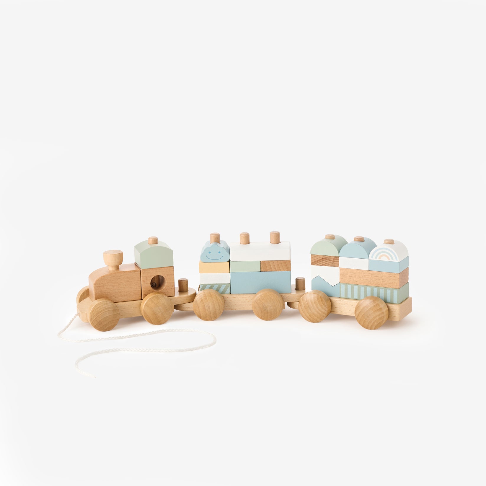 Wooden Push Toy Train – Elegant Baby