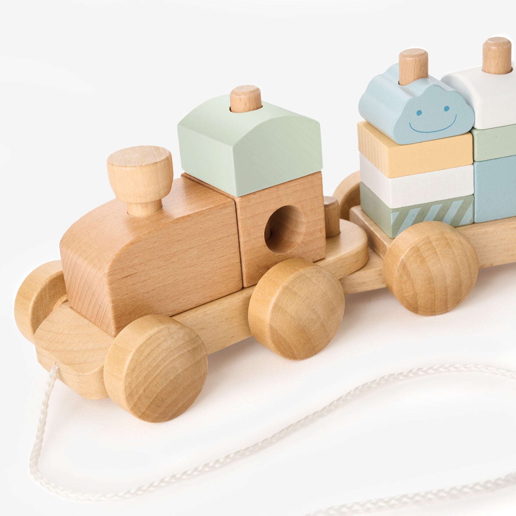 Wooden Push Toy Train – Elegant Baby